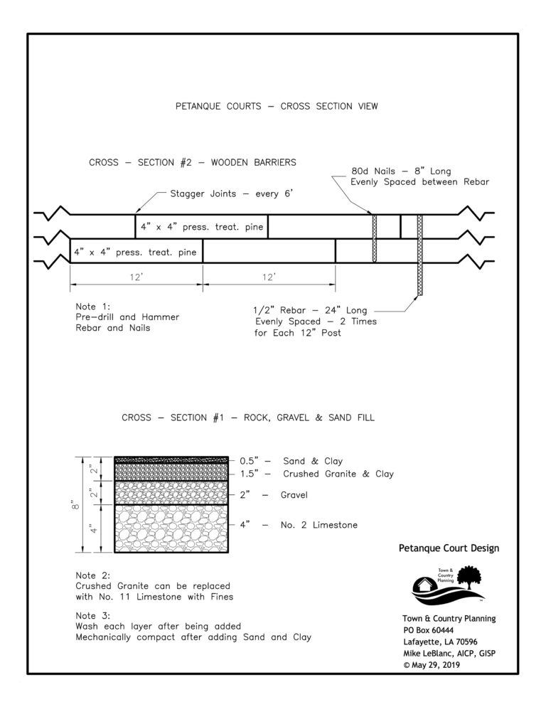 Petanque Court Construction | Mike LeBlanc